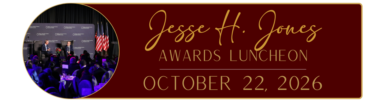 History of the Jesse H. Jones Awards - World Affairs Council of Greater ...